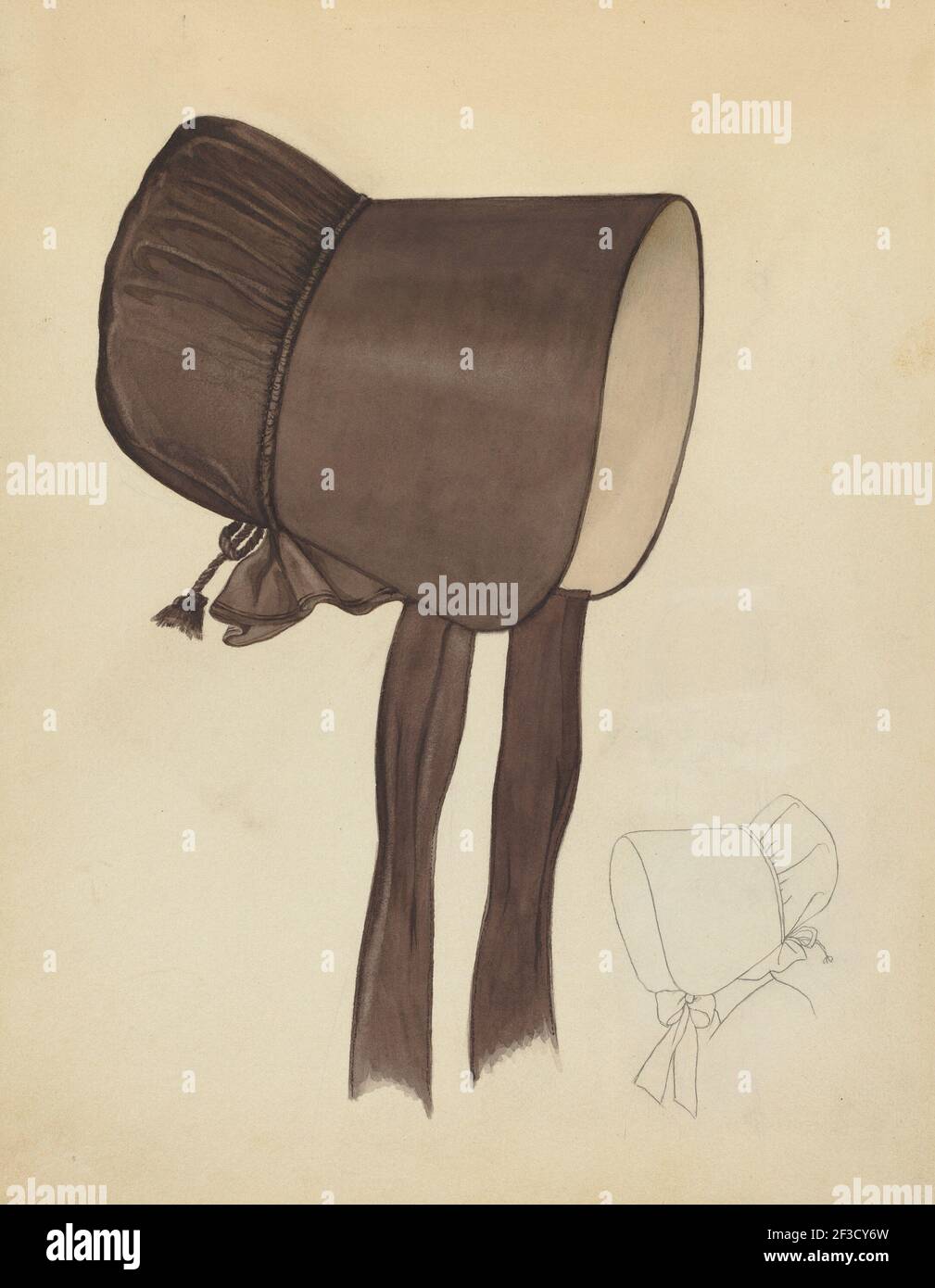 Quaker Bonnet, c. 1940 Stock Photo - Alamy