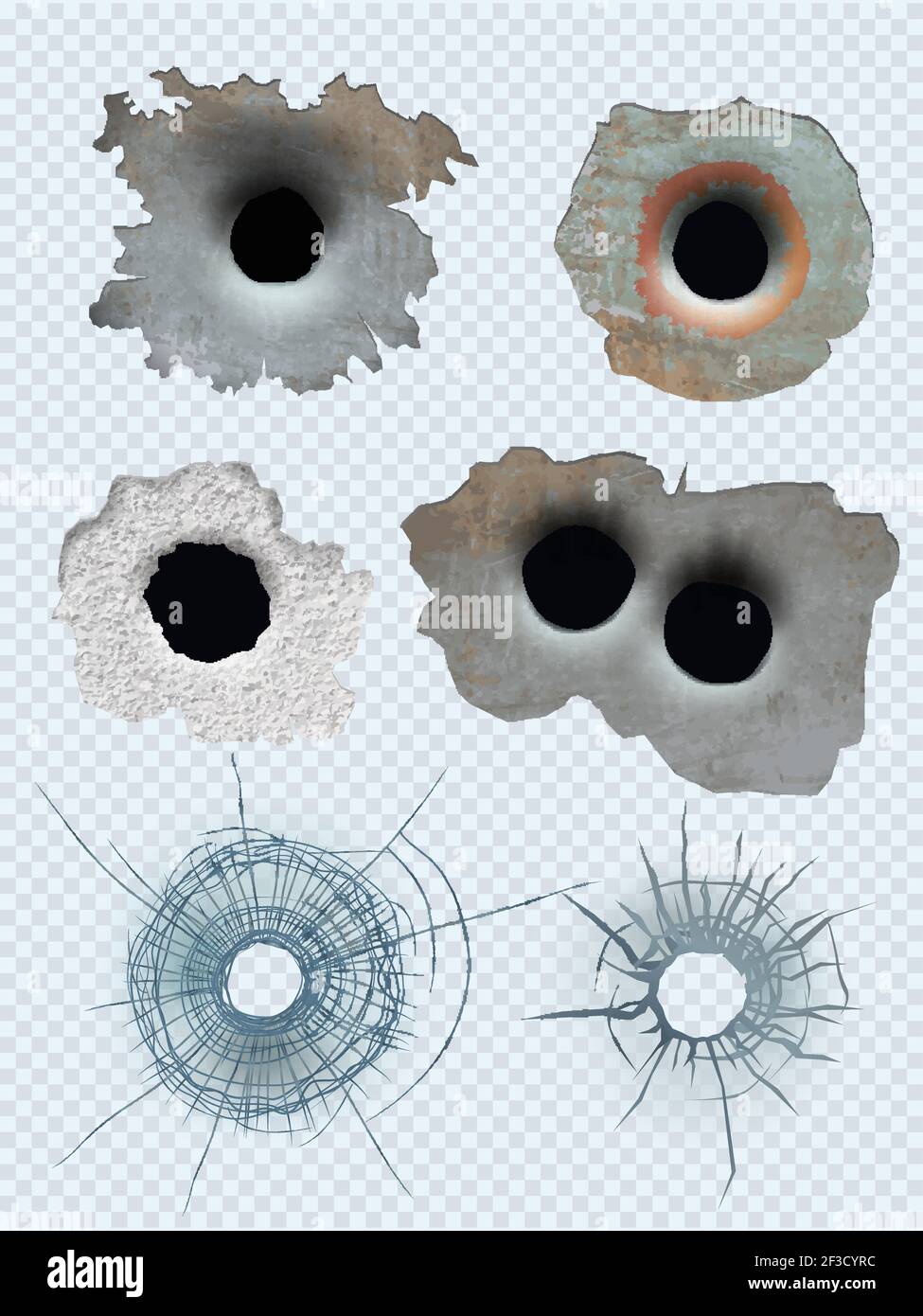 Impact marks Stock Vector Images - Alamy