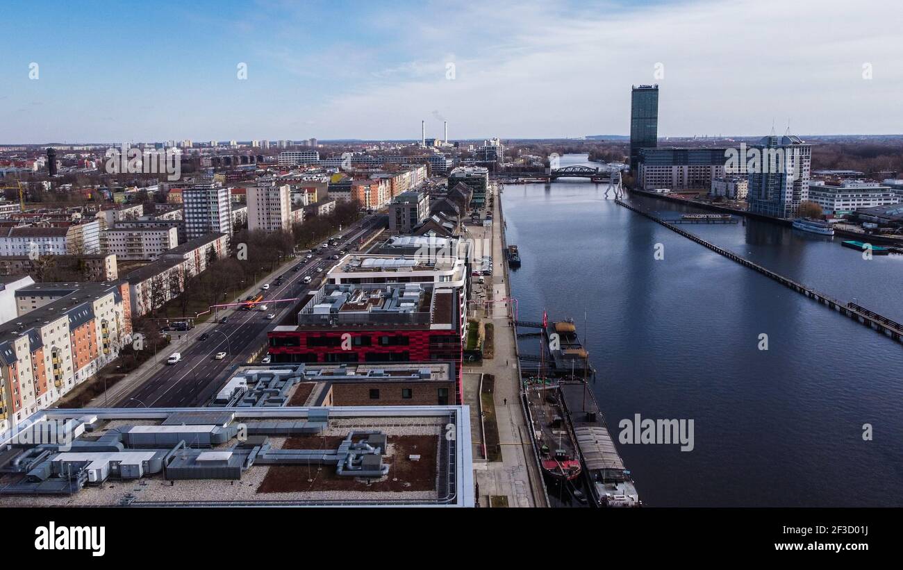 Oberbaum bridge spree bank hi-res stock photography and images - Alamy