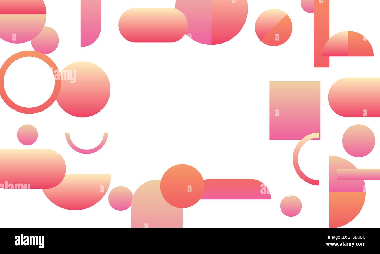 Abstract gradient different shape background. Pattern for beautiful ...