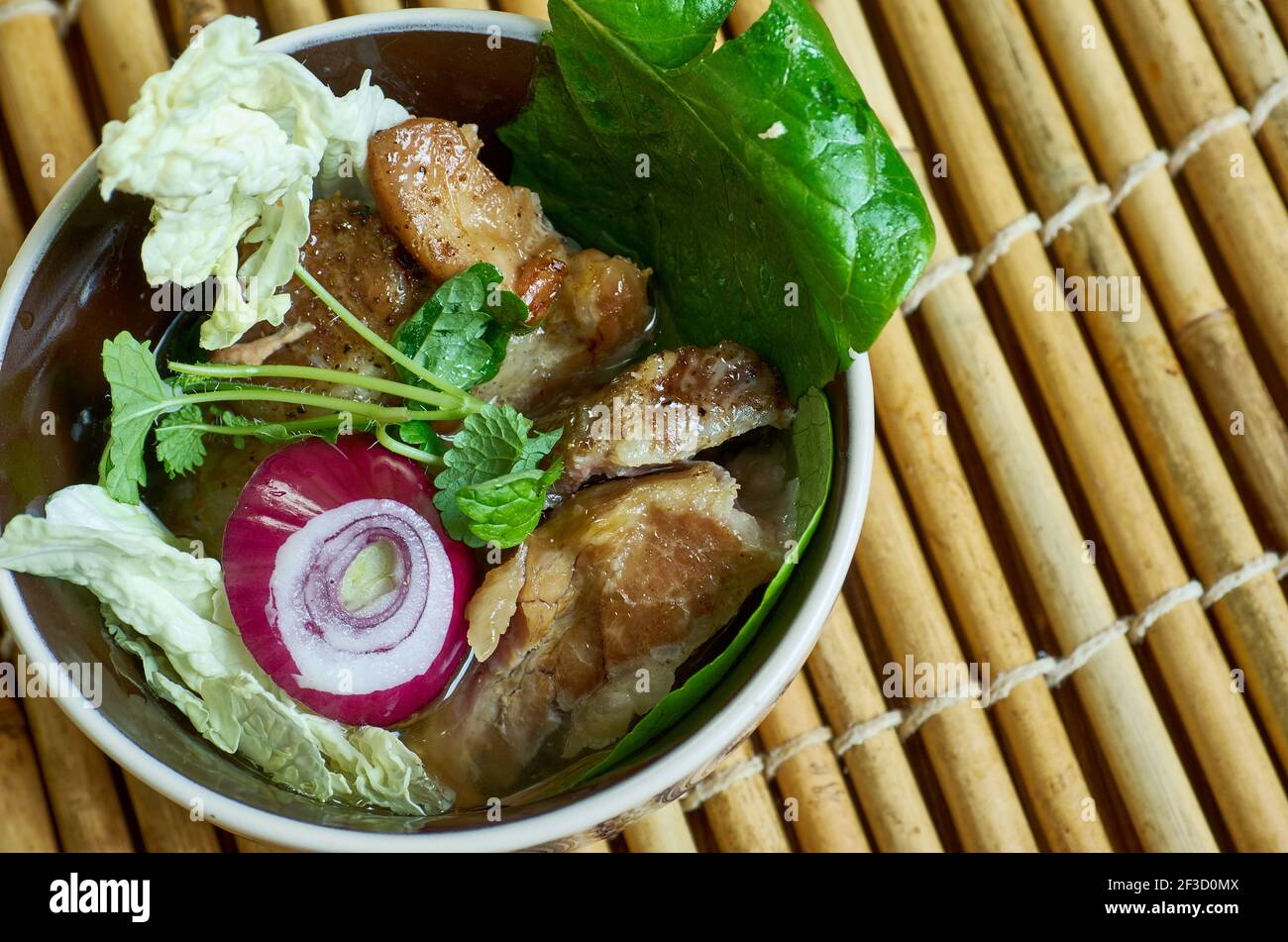 Pork and Puha - Traditional Soup From New Zealand Stock Photo - Alamy