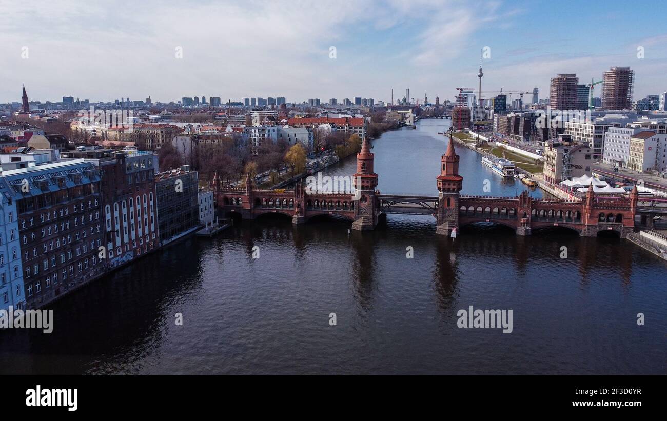 Beautiful city of Berlin from above - aerial view Stock Photo - Alamy