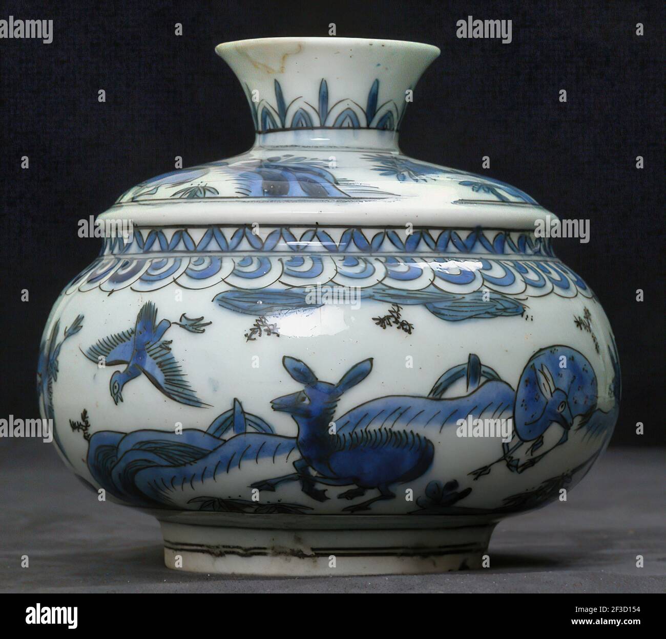 Vase with Animals in a Landscape, Iran, 17th century. Safavid period ...