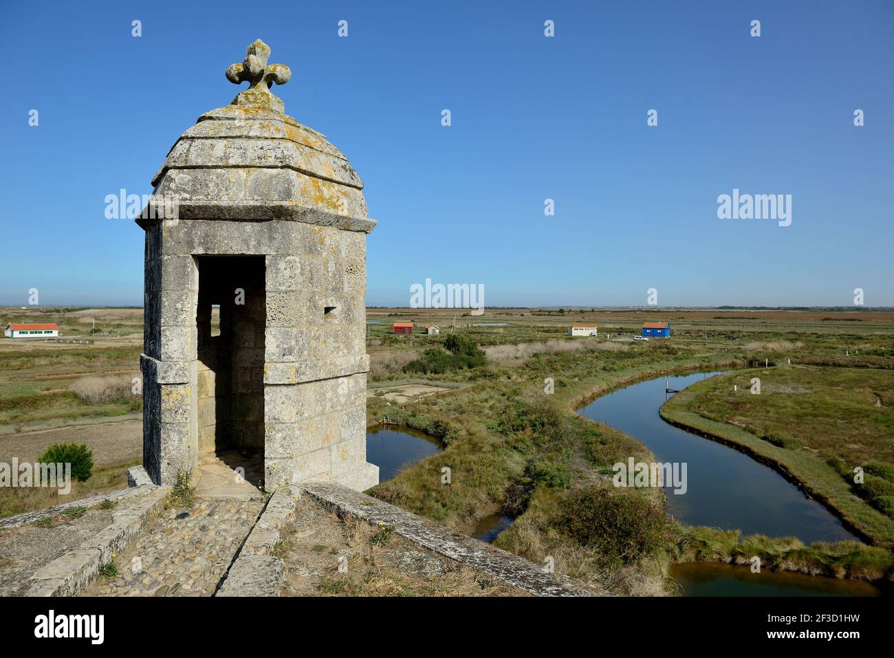 Brouage (central-western France): bartizan on the ramparts of the ...