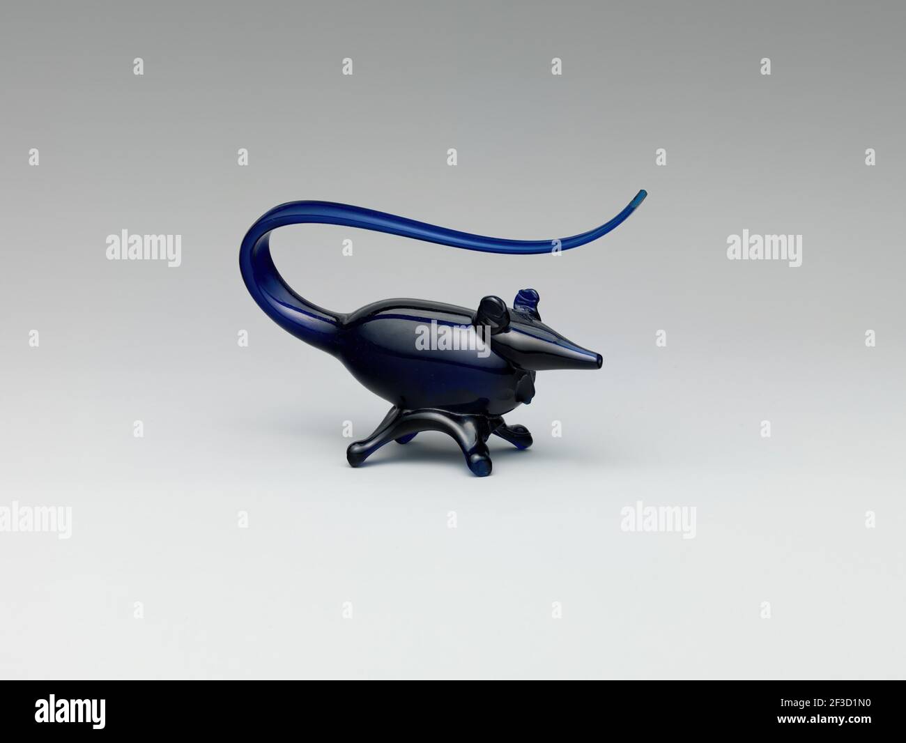 Figure of a Mouse in Deep Blue Glass, Iran, 19th century Stock Photo ...