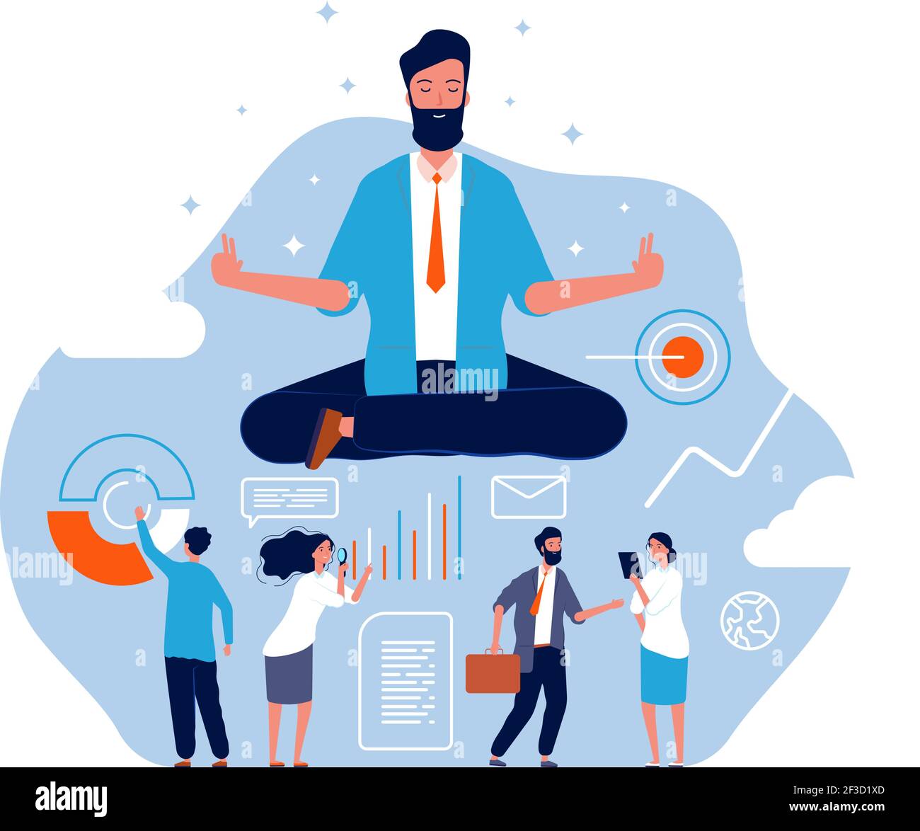 Male sitting in lotus pose Stock Vector Images - Alamy