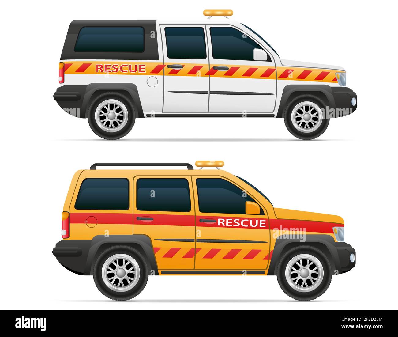 rescue lifeguard car vehicle vector illustration isolated on white ...