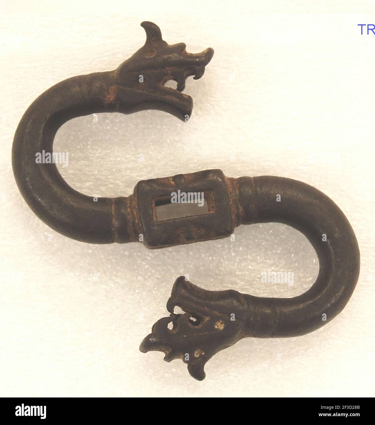 Dragon Hook, Iran or Central Asia, 15th century. The dragon head, a ...