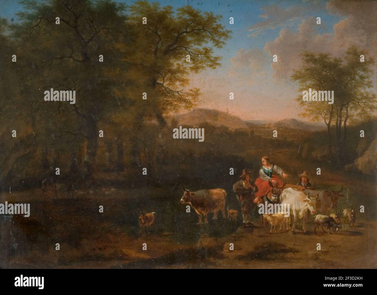 Pastoral landscape with figures hi-res stock photography and images - Alamy
