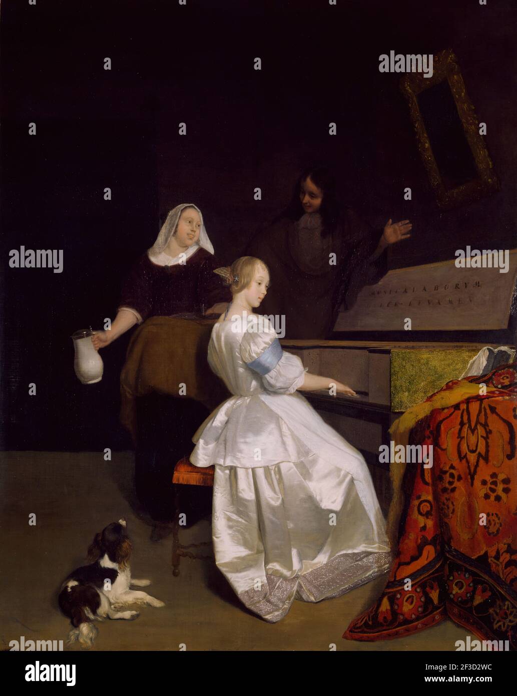 The Music Lesson, 1670-72 Stock Photo - Alamy