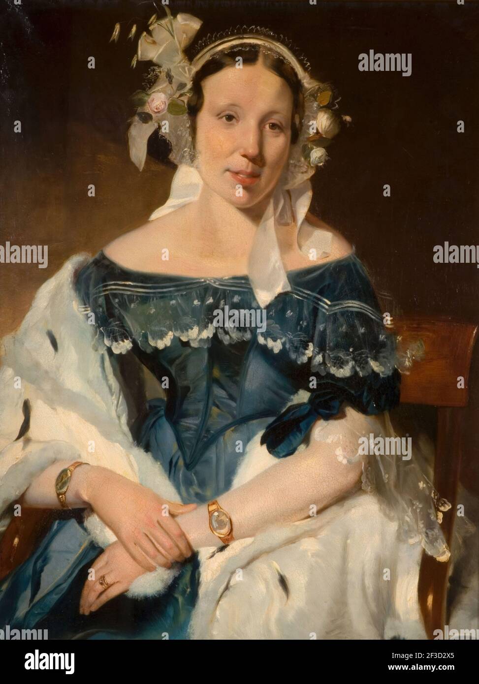 Portrait Of A Woman, 1830 Stock Photo - Alamy