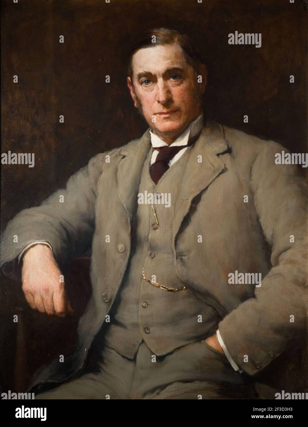 Portrait of Alderman Charles Gabriel Beale, 1901 Stock Photo - Alamy