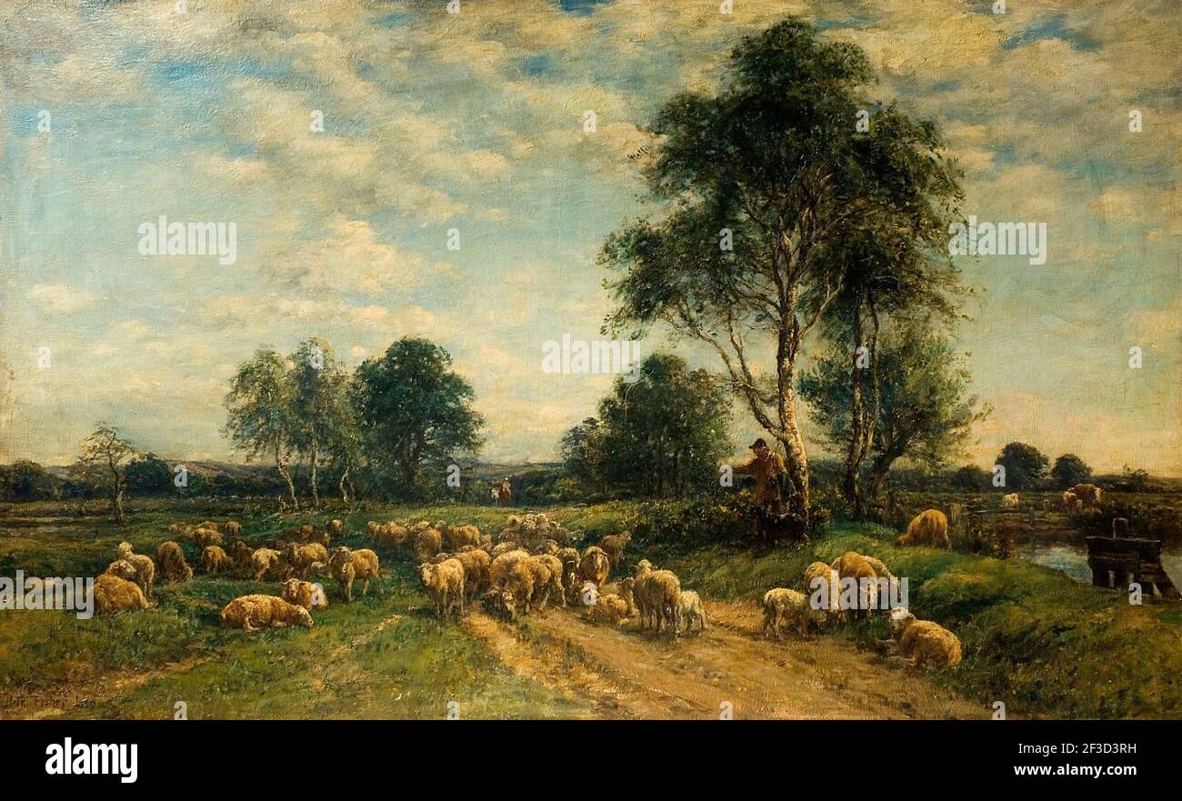 The Halt, 1880 Stock Photo - Alamy