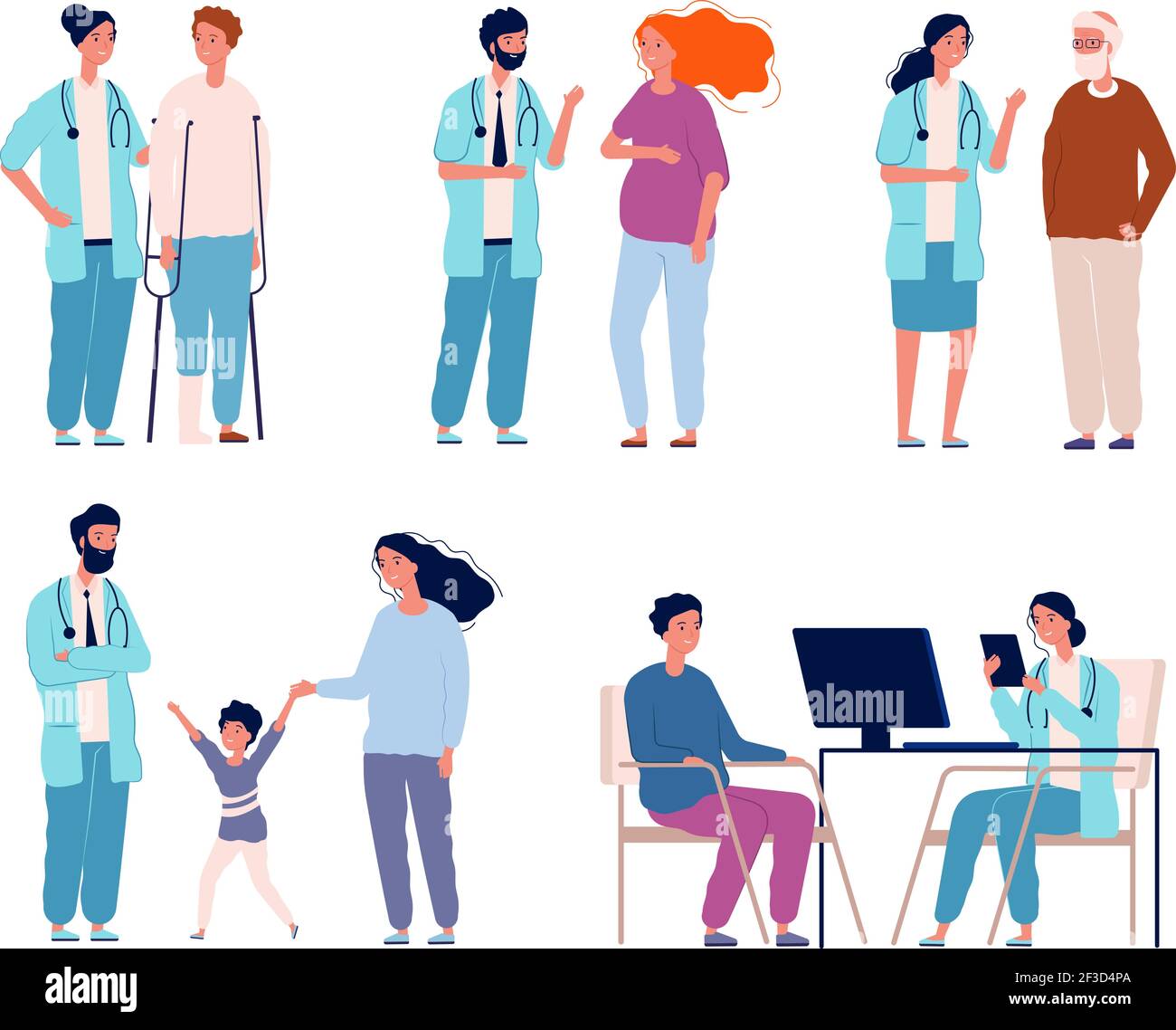 Groups of doctors Stock Vector Images - Alamy