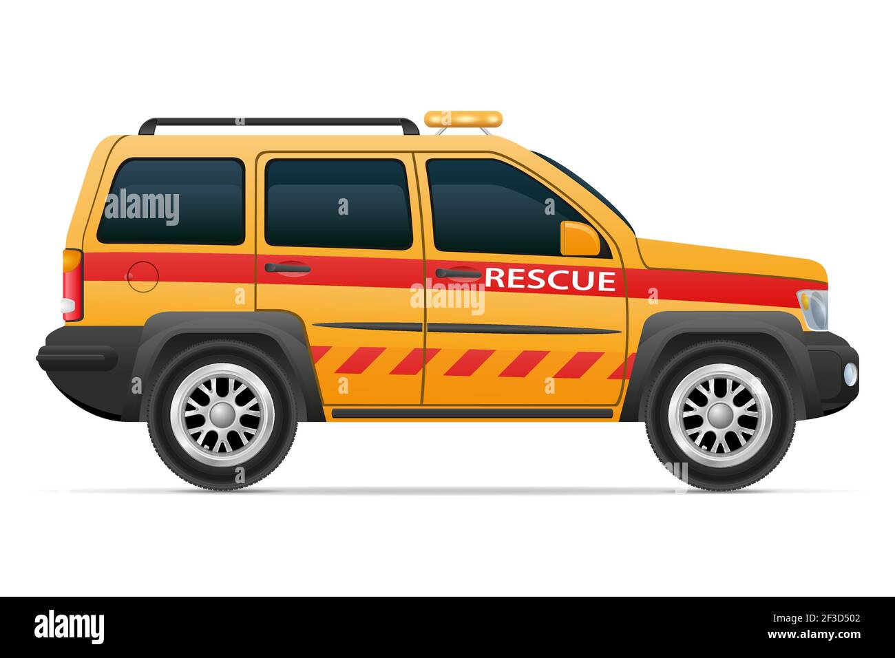 rescue lifeguard car vehicle vector illustration isolated on white ...