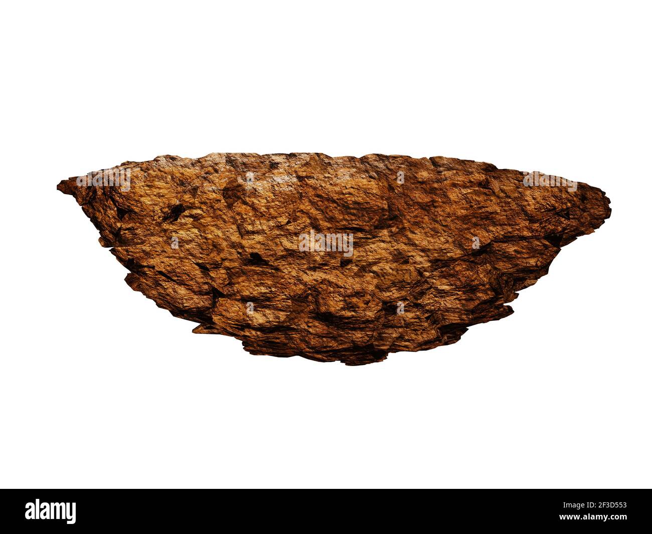 rock isolated on white background.3d rendering illustration Stock Photo ...