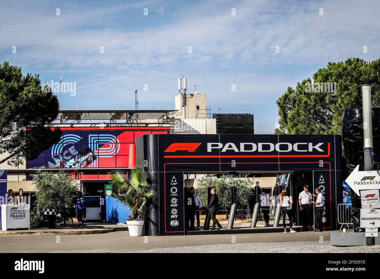 Paddock entrance during the 2018 Formula One World Championship, french ...
