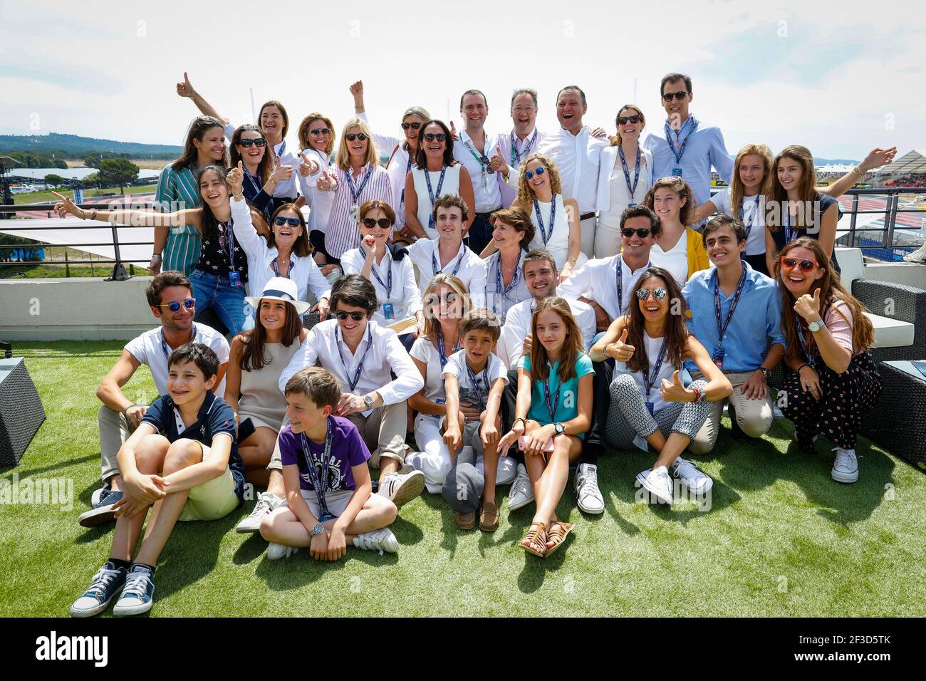 Alexandre Ricard and his family during the 2018 Formula One World ...