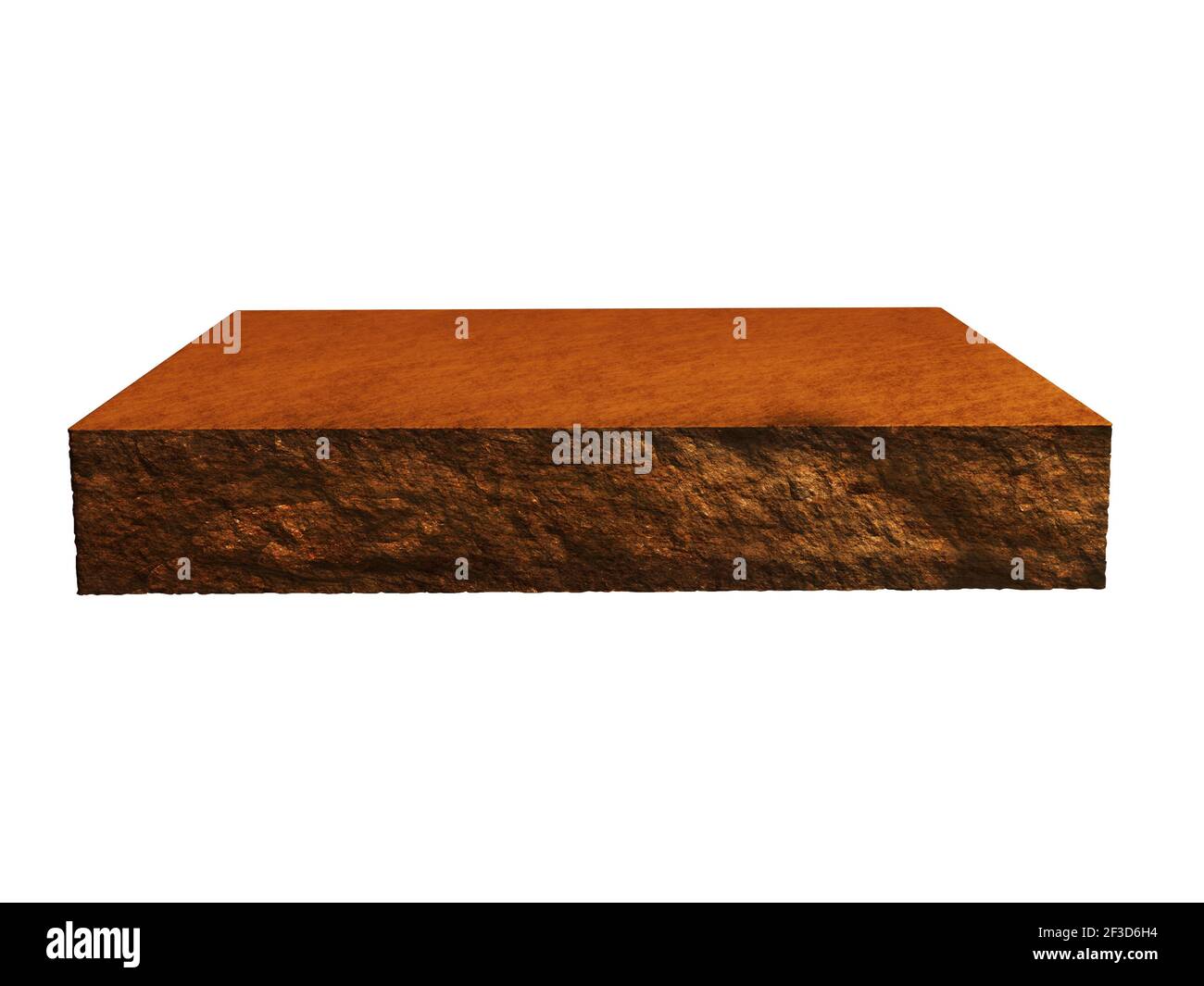 rock isolated on white background.3d rendering illustration Stock Photo ...