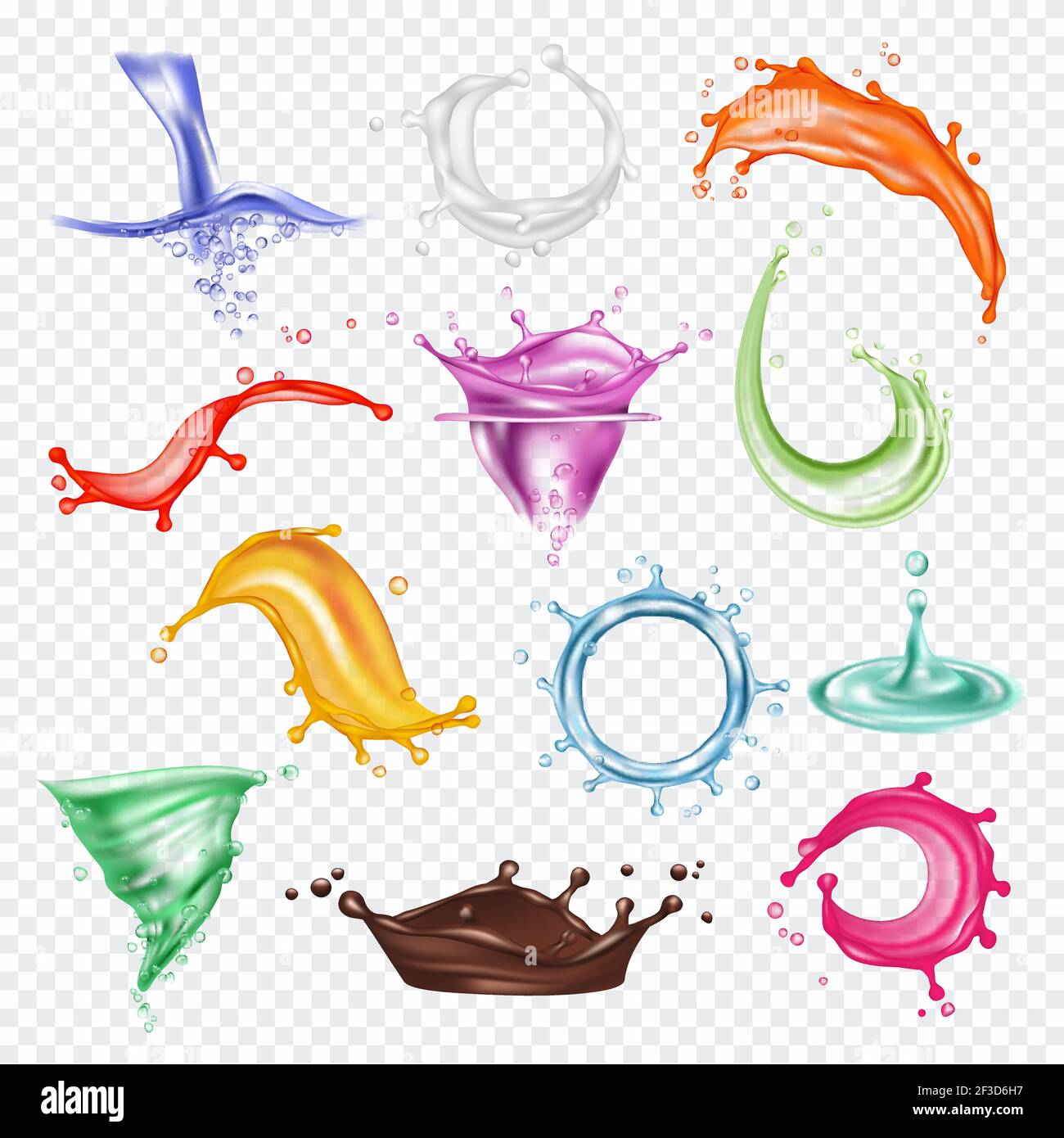 Orange drop splash fluid Stock Vector Images - Alamy