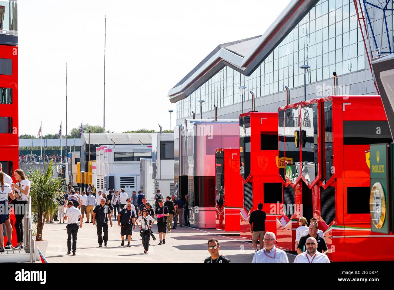 Motorhomes paddock silverstone hi-res stock photography and images - Alamy