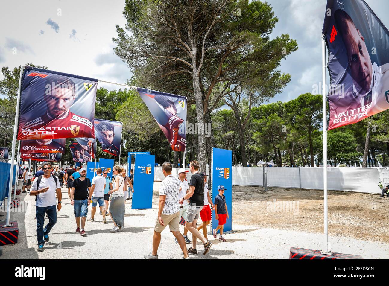 Fan zone during the 2018 Formula One World Championship, french Grand ...