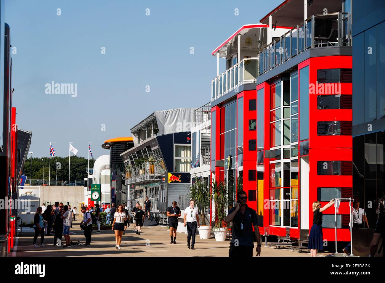 Motorhomes paddock silverstone hi-res stock photography and images - Alamy