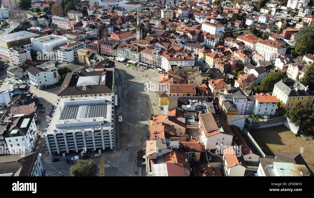 Locarno old town piazza grande hi-res stock photography and images - Alamy