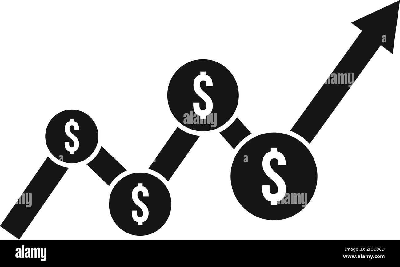 Dollar rate decrease graphic Stock Vector Images - Alamy
