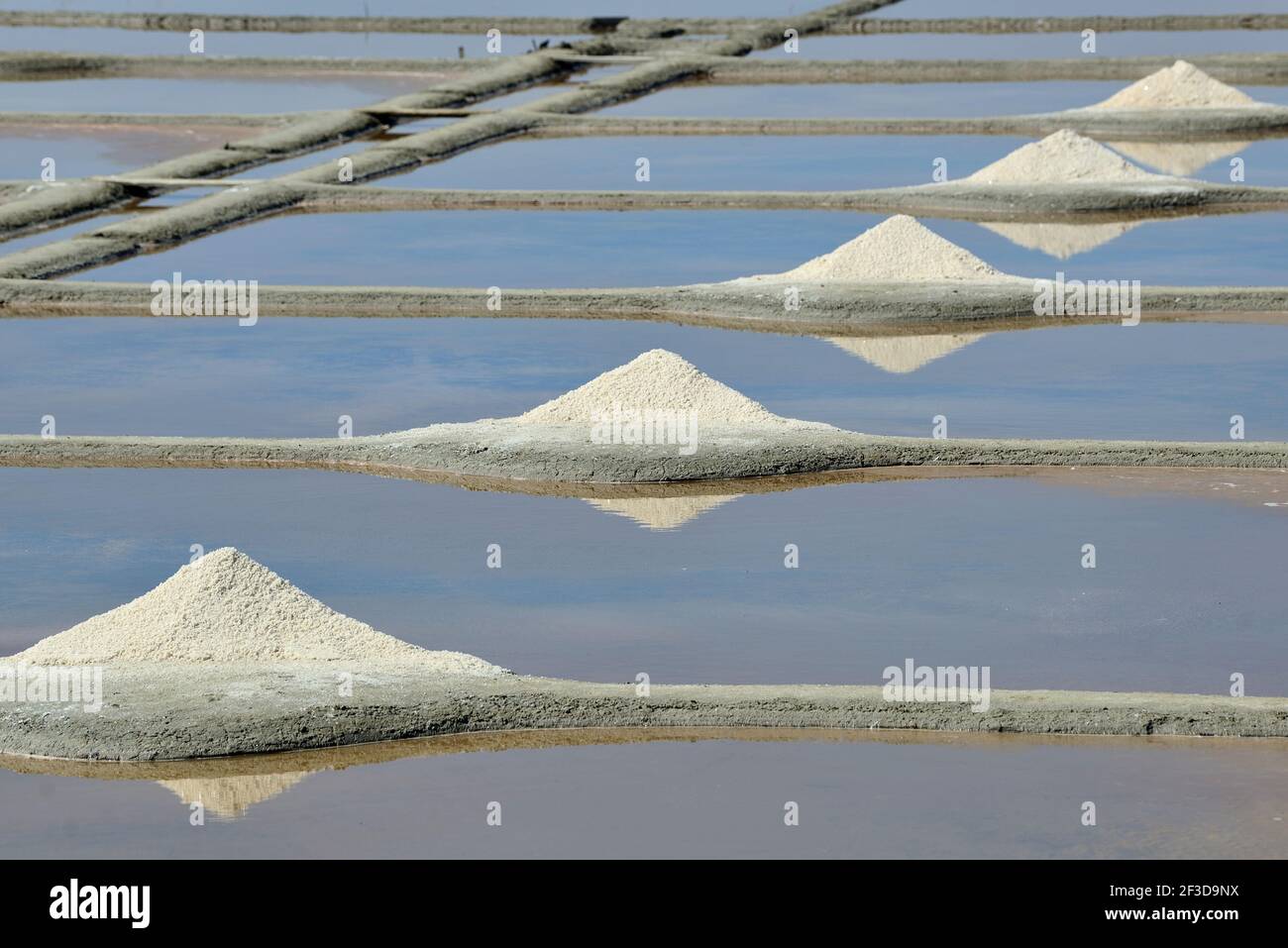 Solar sea salt production hi-res stock photography and images - Alamy