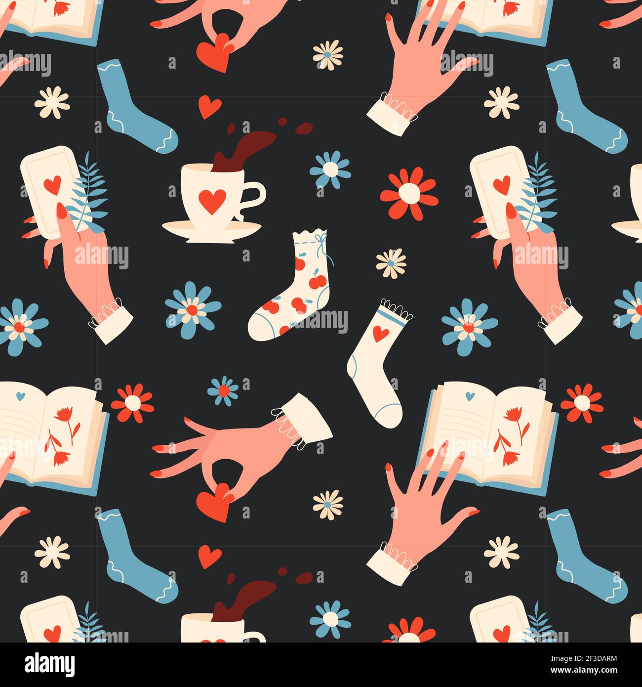 Romantic wallpaper background Stock Vector Images - Alamy