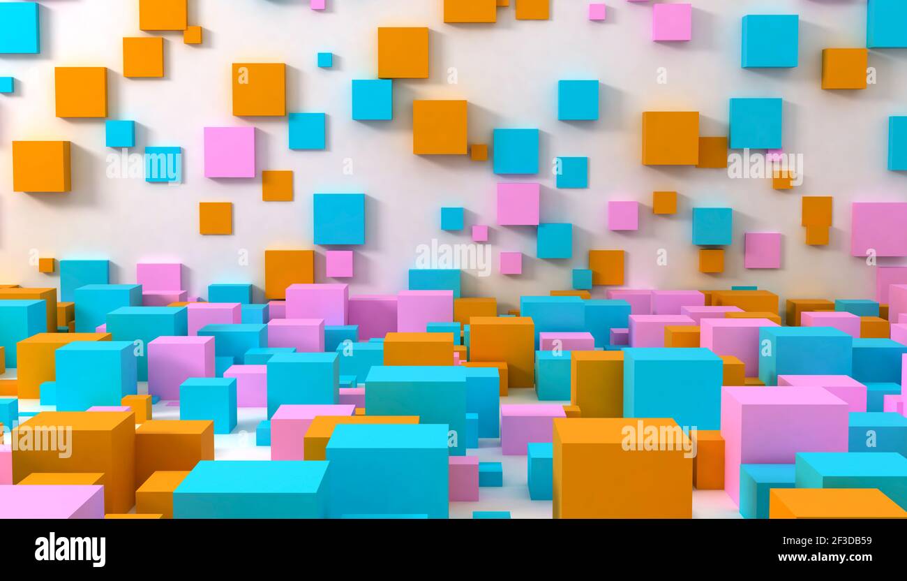 Abstract modern geometric background design, composition of colorful ...