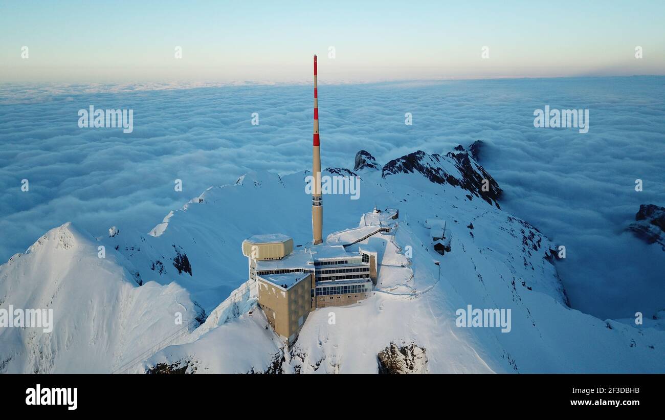 Switzerland europe appenzell santis alpstein hi-res stock photography ...