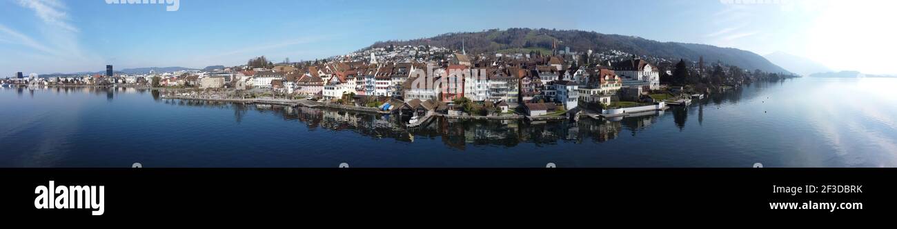 Aerial View of the old town of Zug, Switzerland Stock Photo - Alamy