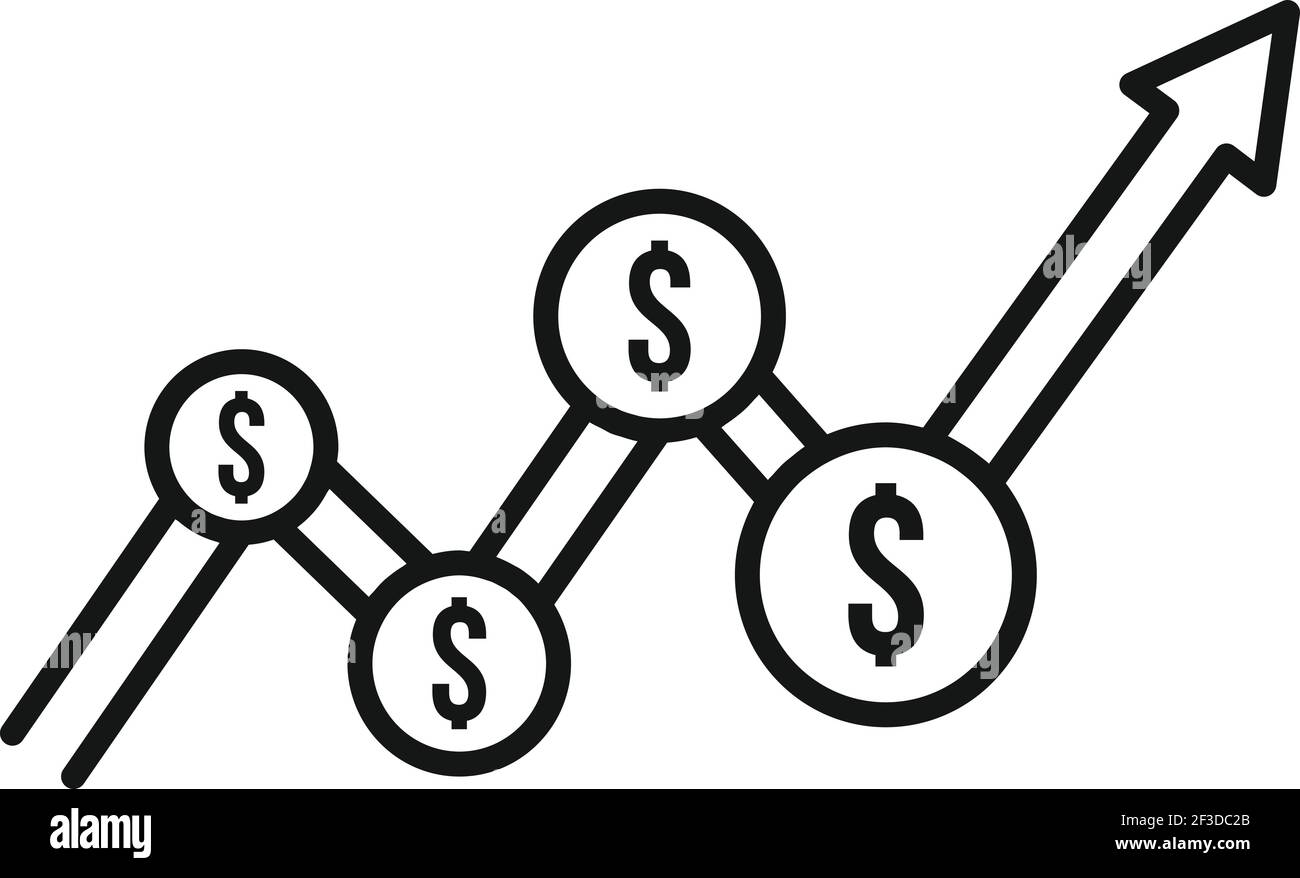 Dollar rate icon, outline style Stock Vector Image & Art - Alamy