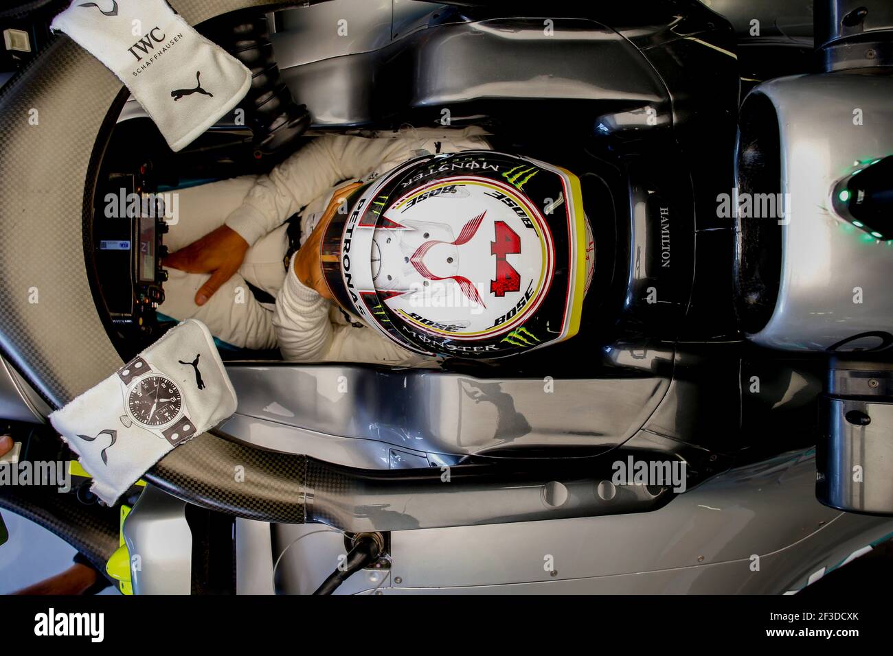 Lewis hamilton car cockpit hi-res stock photography and images - Alamy