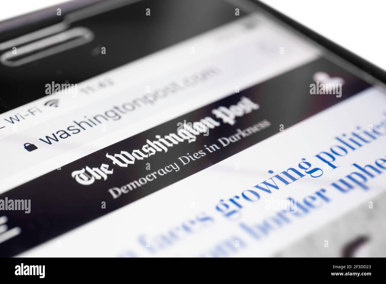 Washington post website screen hi-res stock photography and images - Alamy