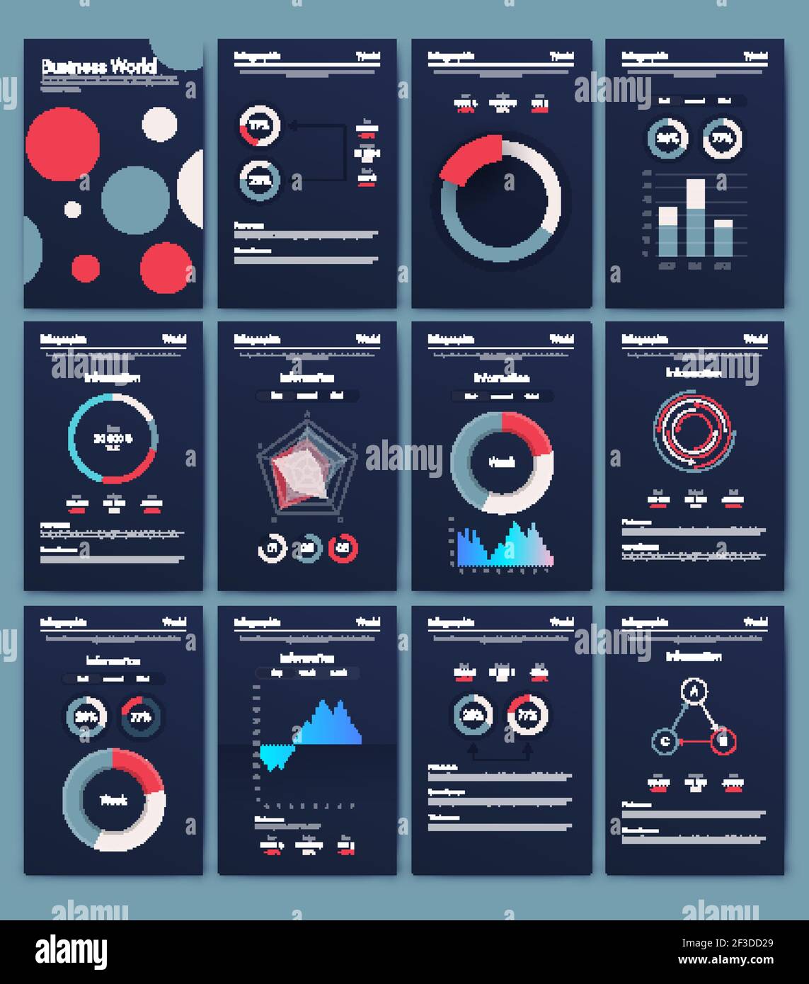 Modern infographic vector elements for business brochures. Use in ...