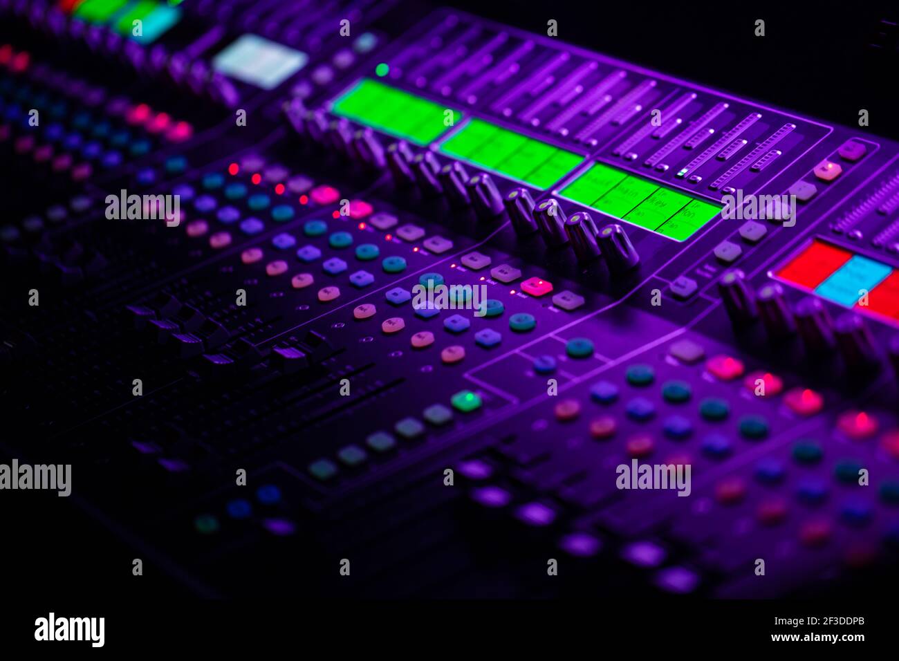 Sound control board operator hi-res stock photography and images - Alamy