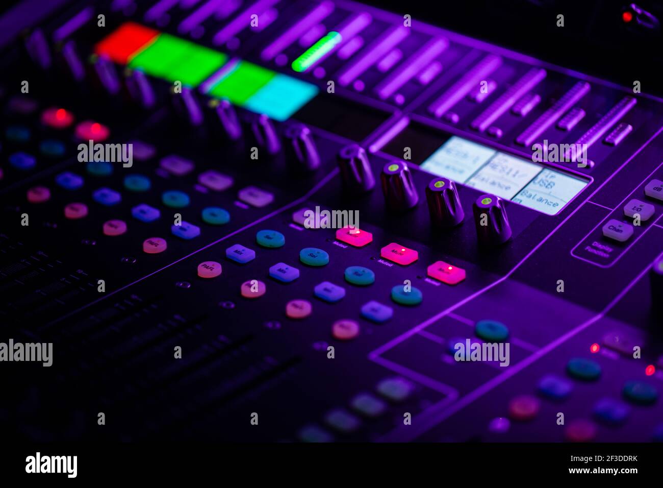 Sound control board operator hi-res stock photography and images - Alamy