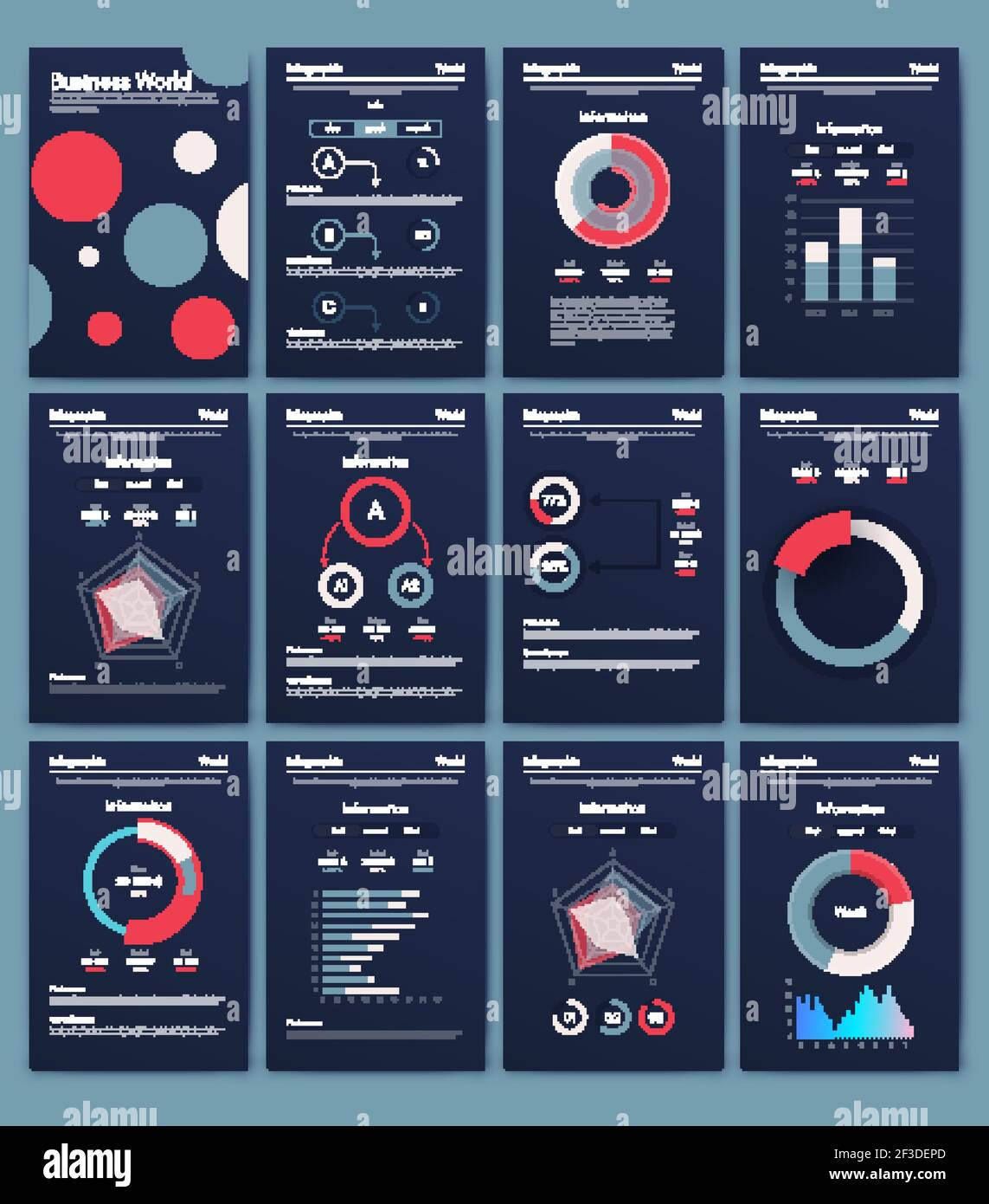 Modern infographic vector elements for business brochures. Use in ...