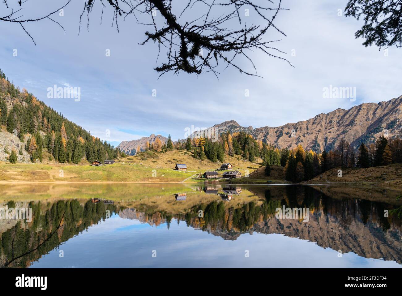 Small Lake In The Alps Stock Photo - Alamy