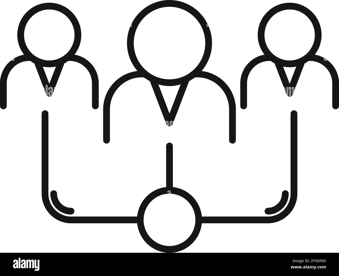 Restructuring team icon, outline style Stock Vector Image & Art - Alamy