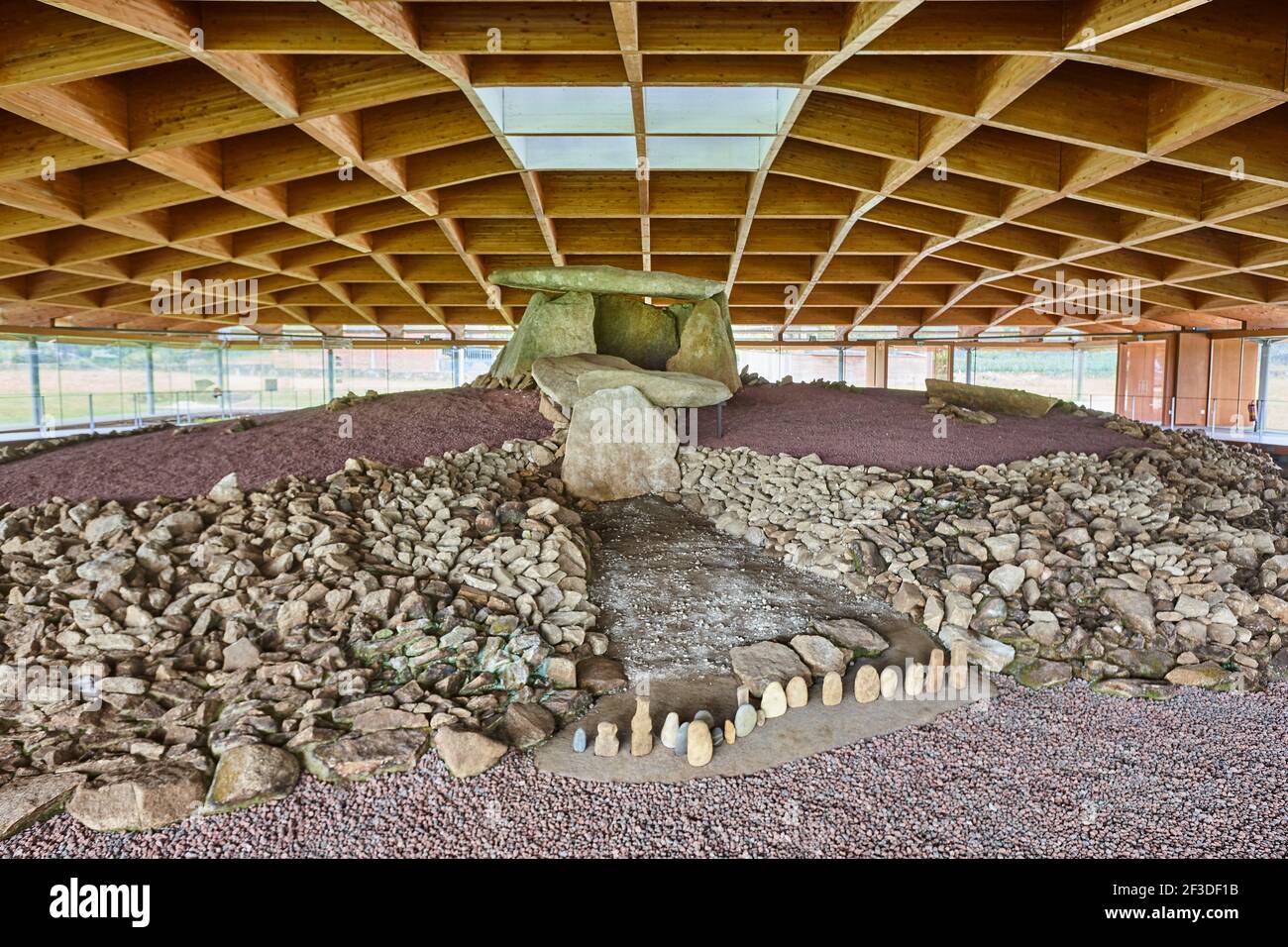 Ancient megalithic dolmen structure in Dombate, A Coruna. Galicia Stock ...