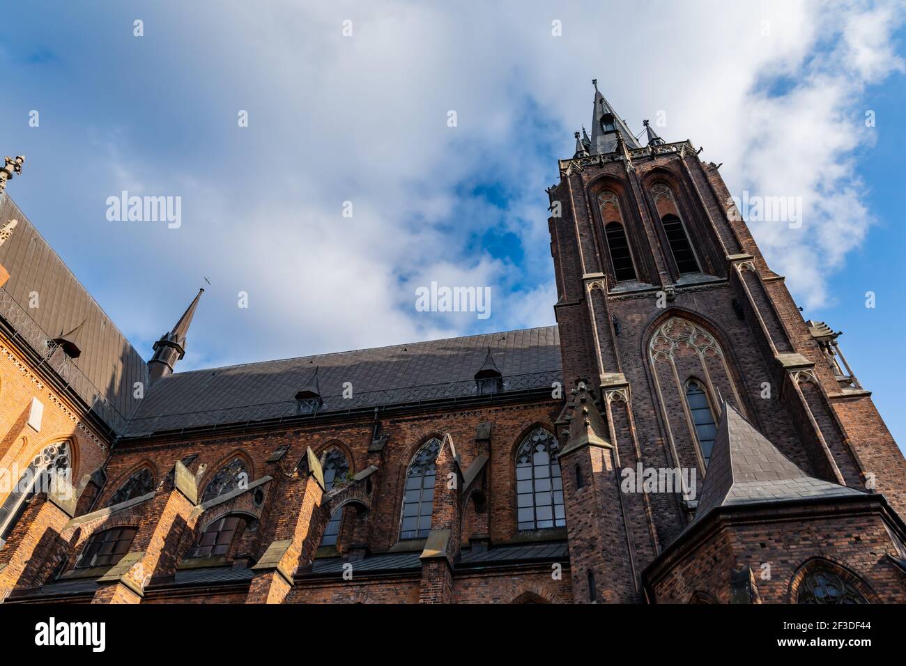 Wroclaw, Poland - May 26 2020: Facade of church of St. Archangel ...