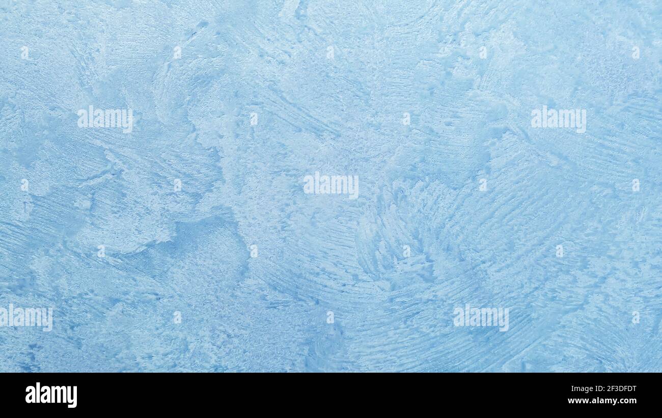 Decorative putty sample on the wall. Home repairs. Selective focus ...