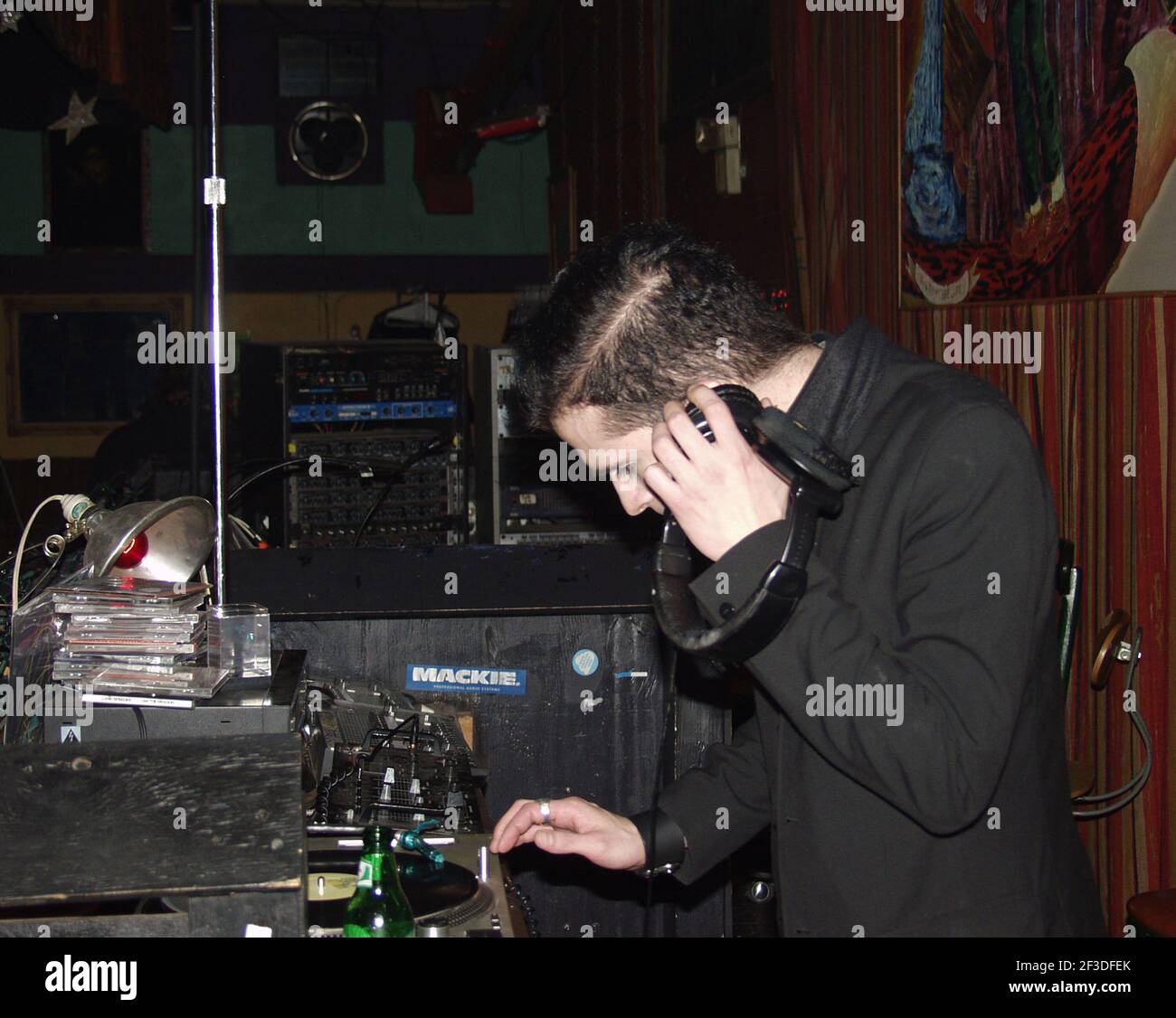 MARCH 1: EXCLUSIVE COVERAGE: Carlos Dengler of Interpol performs a DJ ...