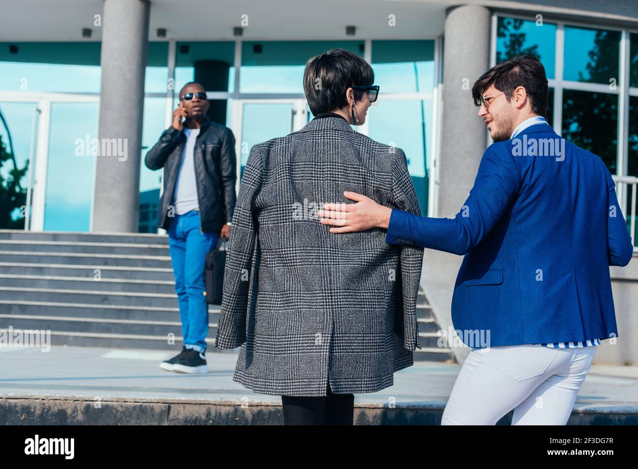 Formally dressed people office business meeting man woman hi-res stock ...