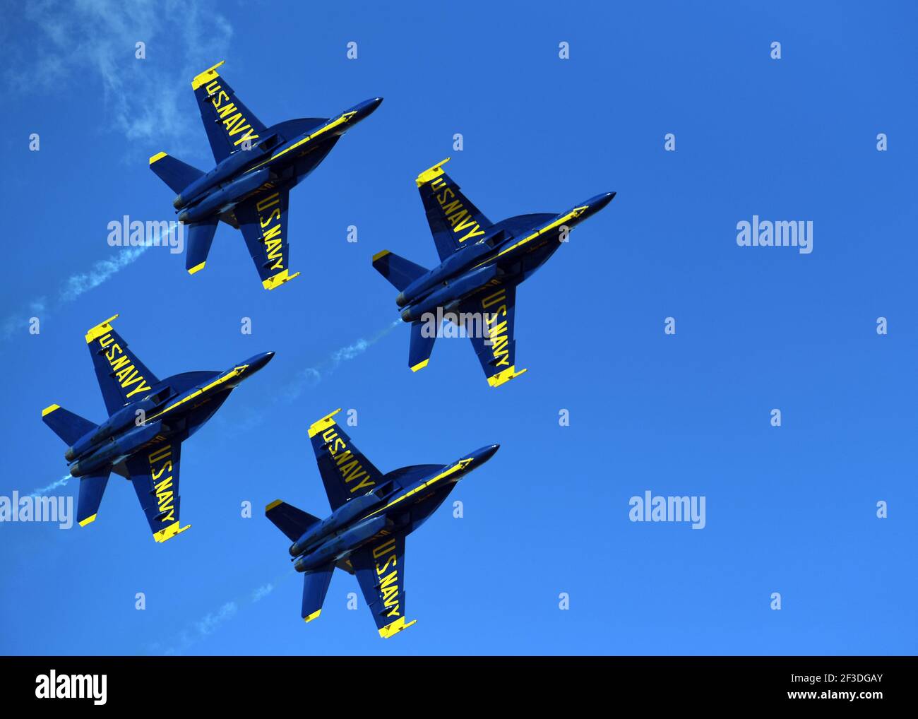 The U.S. Navy Flight Demonstration Squadron, the Blue Angels, perform a ...