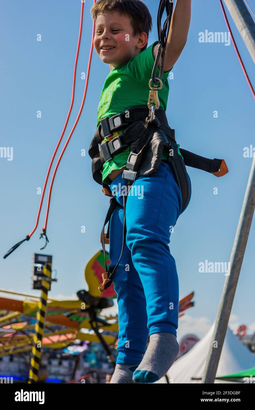 Bungy trampoline hi-res stock photography and images - Alamy